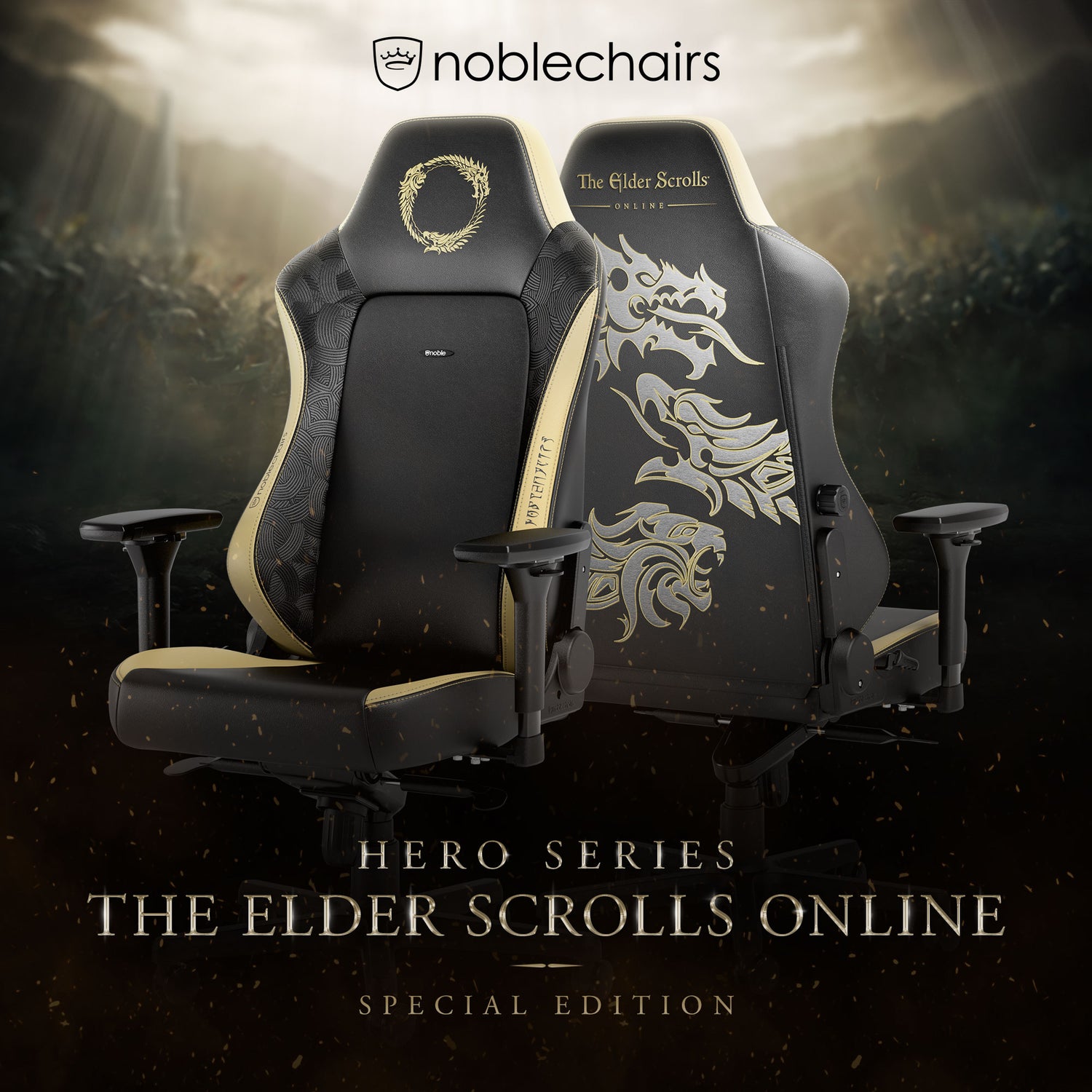noblechairs ゲーミングチェア｜HERO - The Elder Scrolls Online Edition｜NBL-HRO-PU ...
